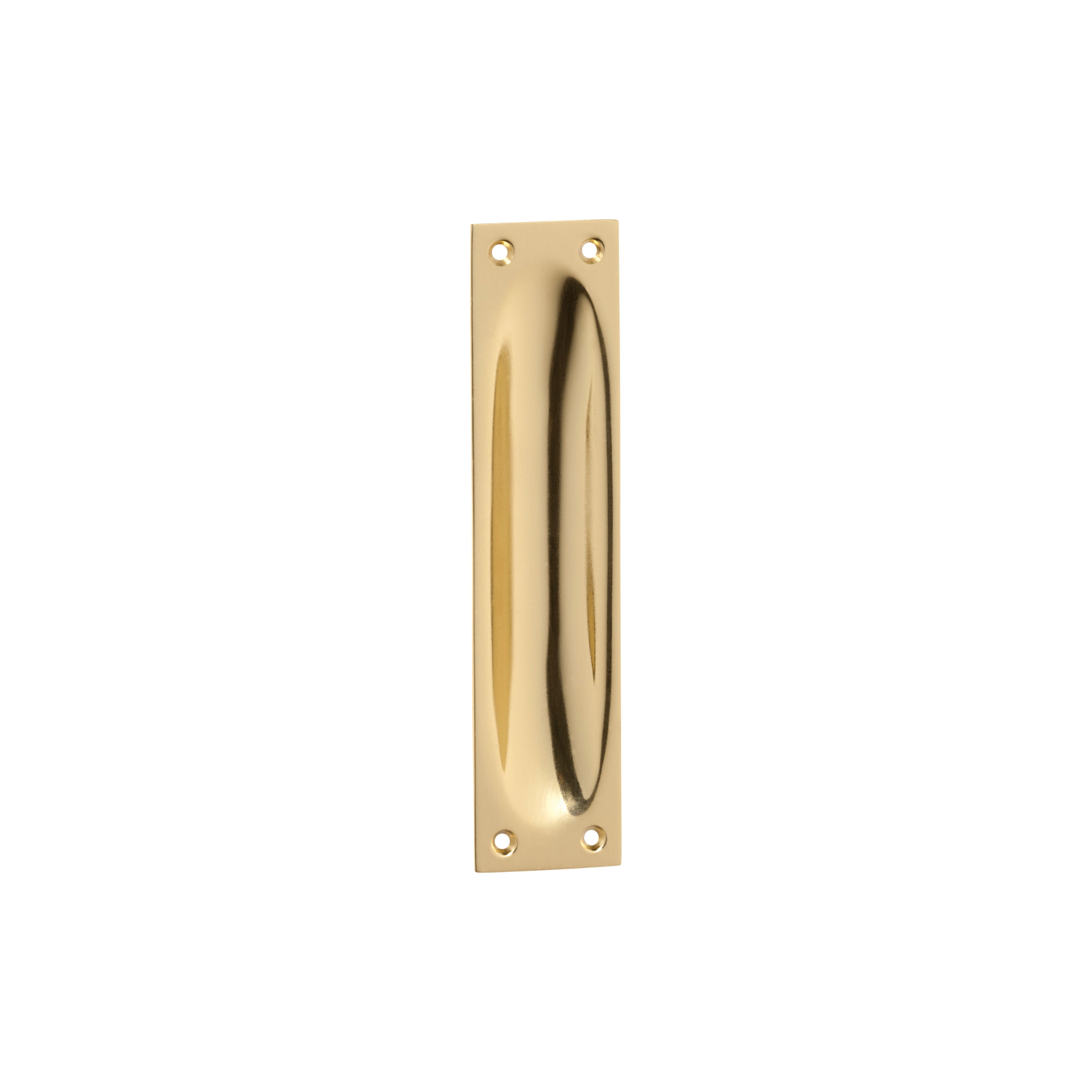 Classic Flush Pull Large Polished Brass – The Renovation Shop