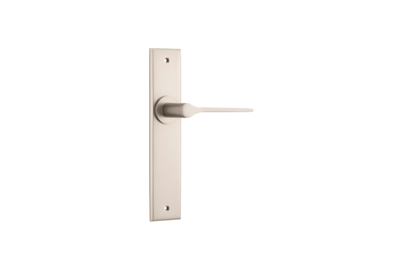 Iver | Como Lever Chamfered Satin Nickel – The Renovation Shop
