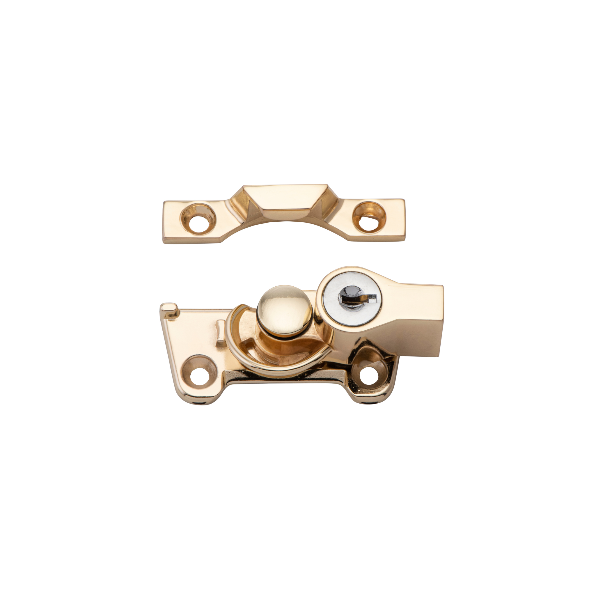 Sash Fastener - Locking Wide Electroplated Brass – The Renovation Shop