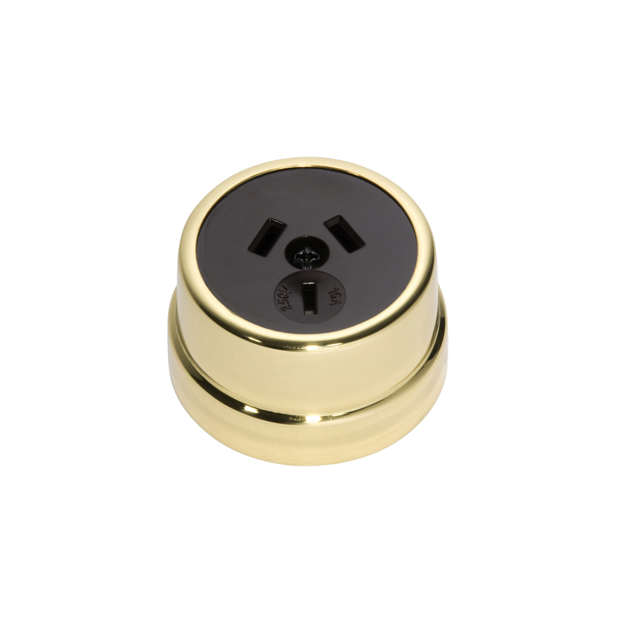TradCo | Traditional Socket Polished Brass/Brown – The Renovation Shop