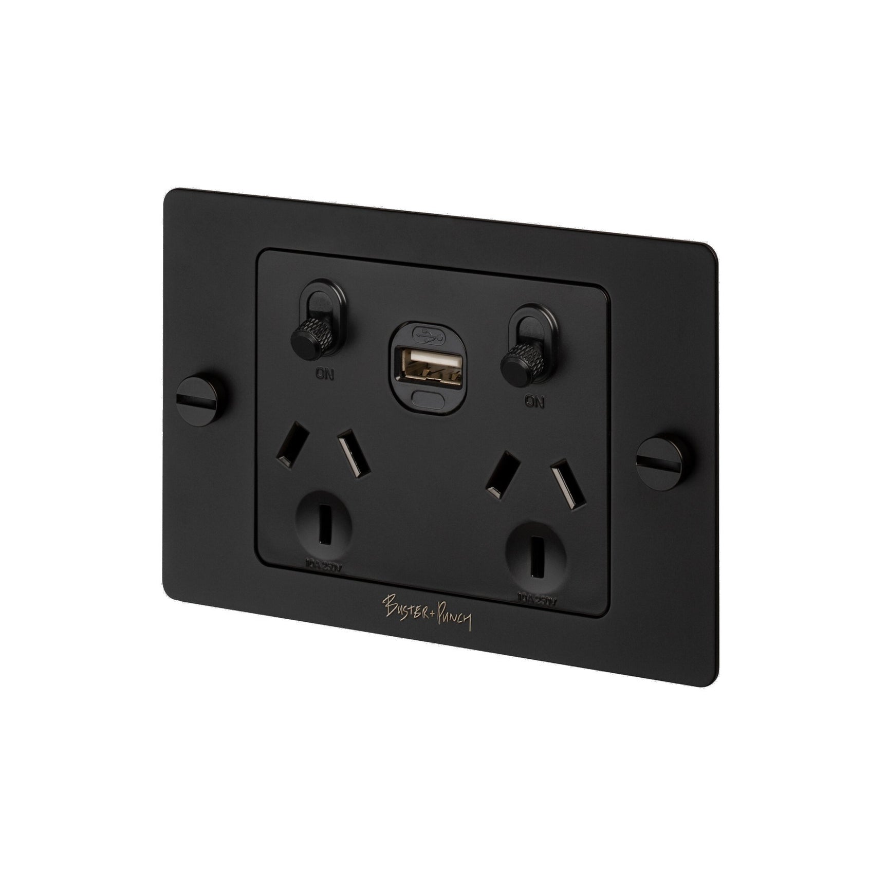 2G GPO Socket / USB / Black – The Renovation Shop