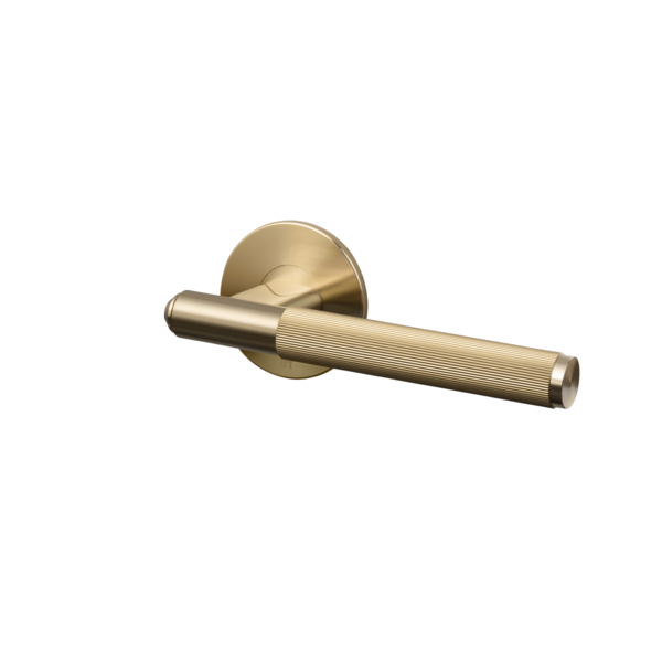 Fixed Door Handle / Single-Sided / Linear / Brass – The Renovation Shop