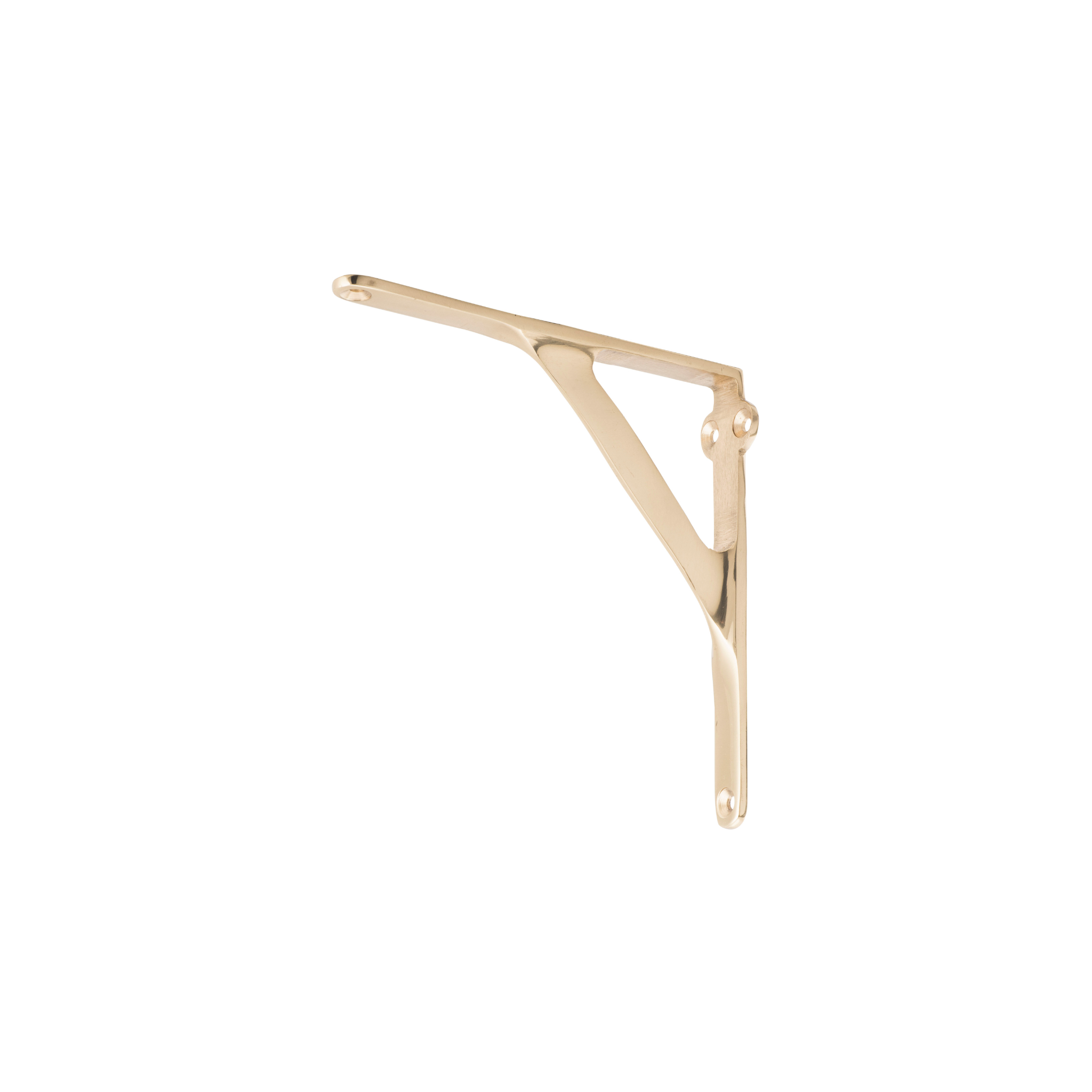 Shelf Bracket Small Polished Brass – The Renovation Shop