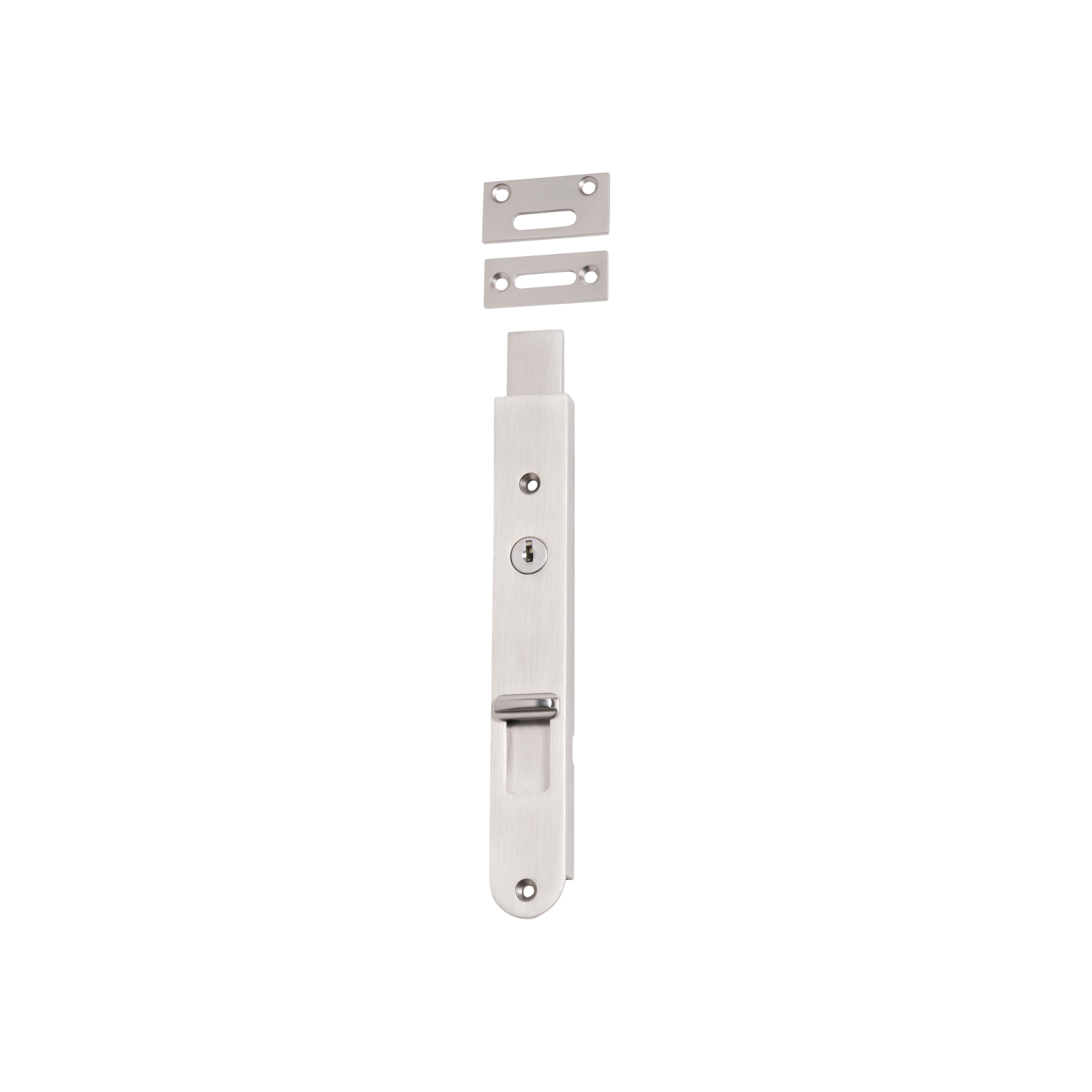 Flush Bolt - Locking Satin Nickel 200mm – The Renovation Shop