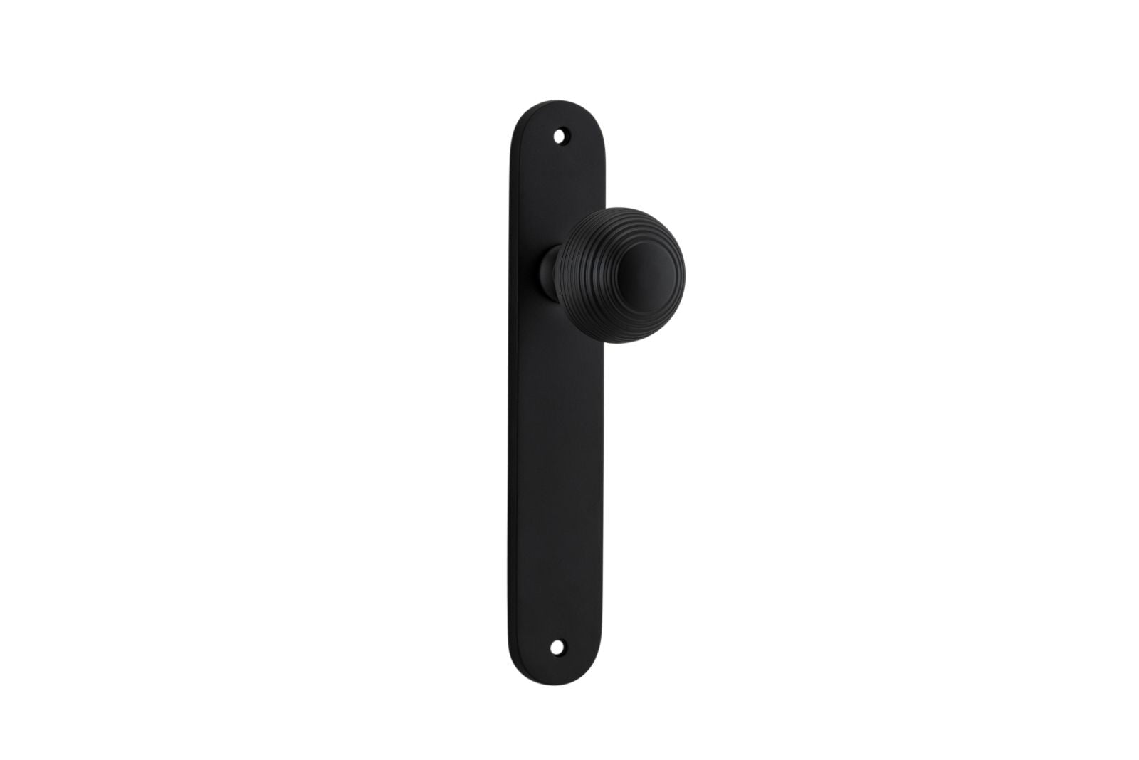 Guildford Knob Oval Matt Black – The Renovation Shop