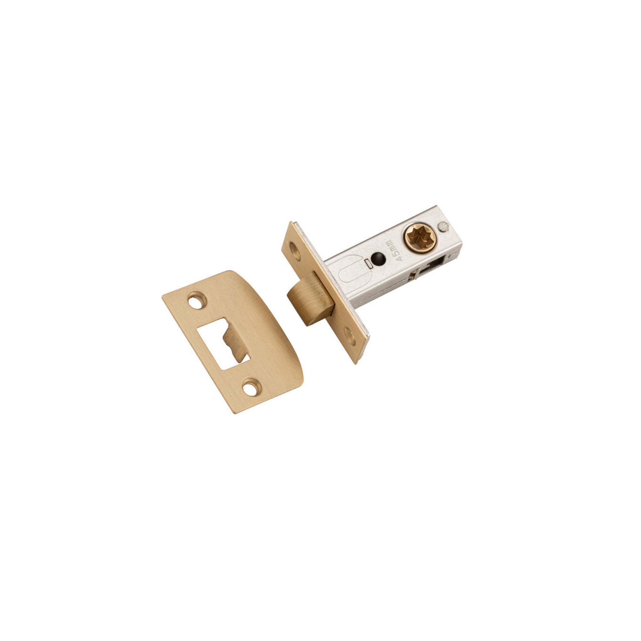 Tube Latch - Split Cam Satin Brass 45mm – The Renovation Shop