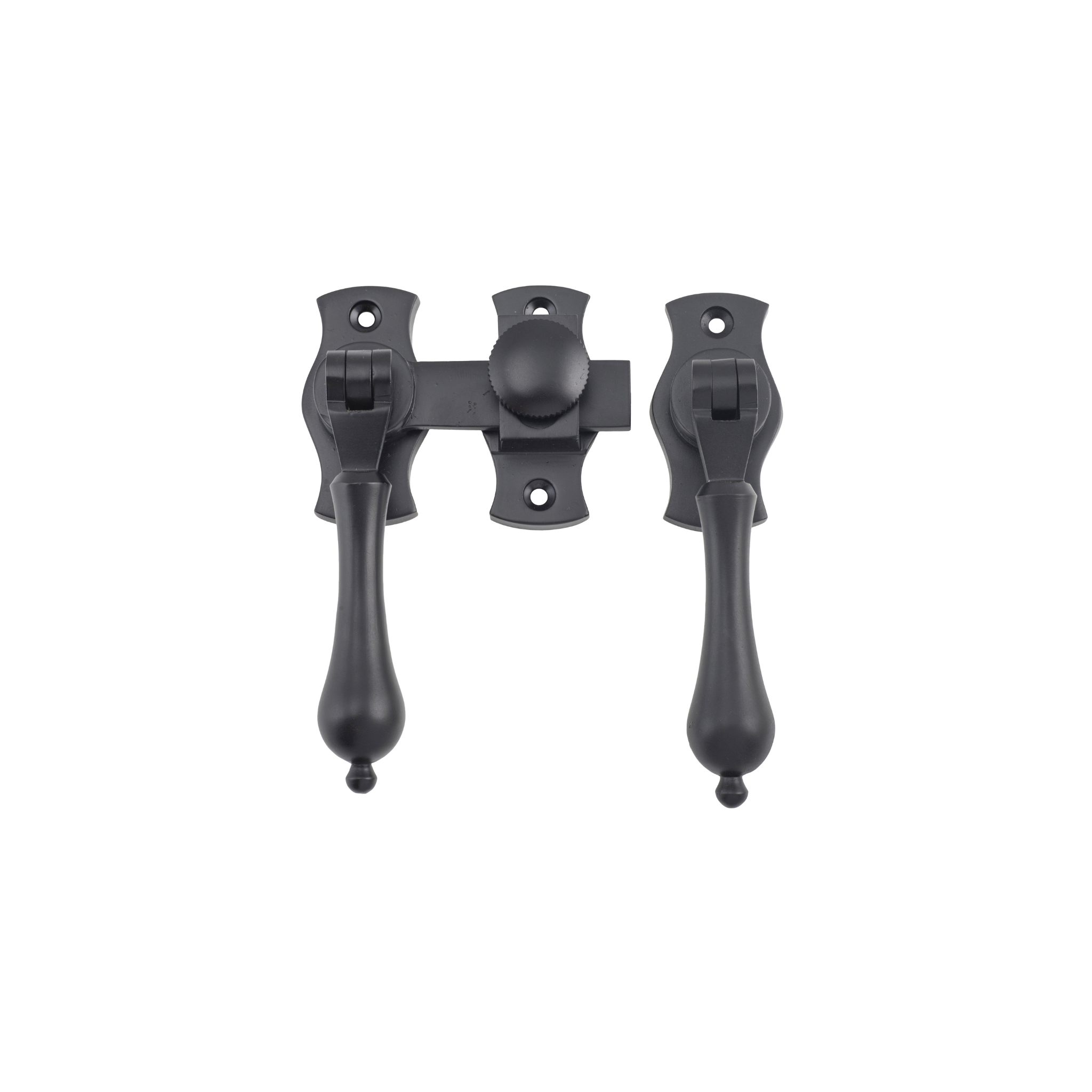 French Door Fastener - Teardrop Matt Black – The Renovation Shop
