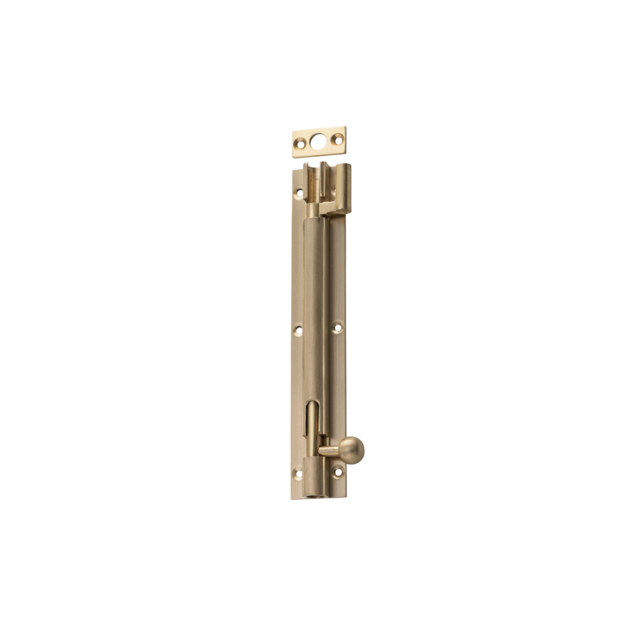 Barrel Bolt - Offset Satin Brass 150mm – The Renovation Shop